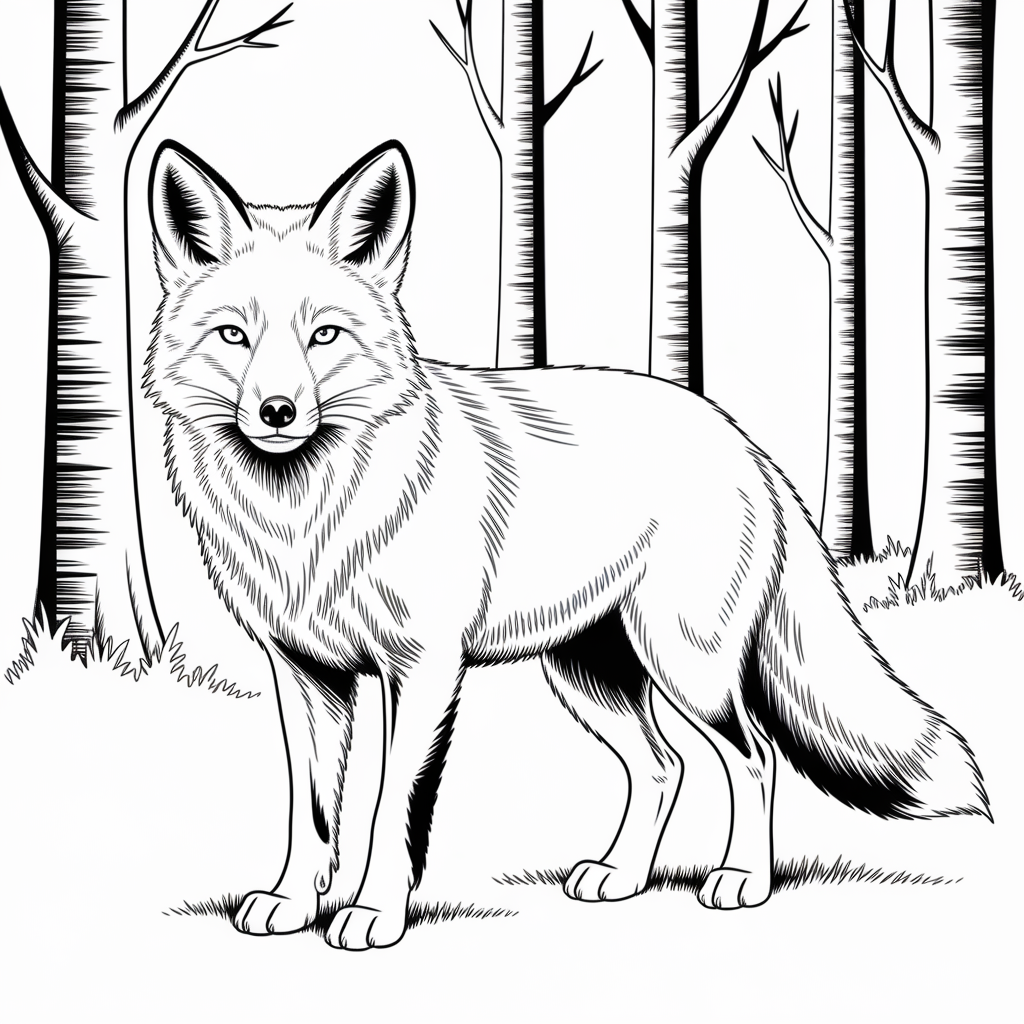 Fox Coloring Pages – Fun & Creative Printables for All Ages - Love For ...