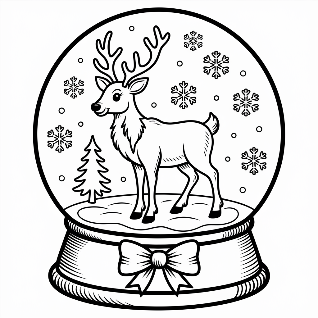 20 Reindeer Christmas Coloring Pages - Love For Coloring