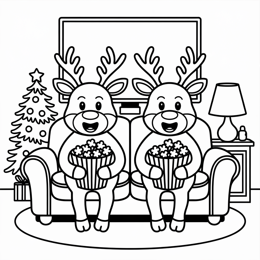 20 Reindeer Christmas Coloring Pages - Love For Coloring