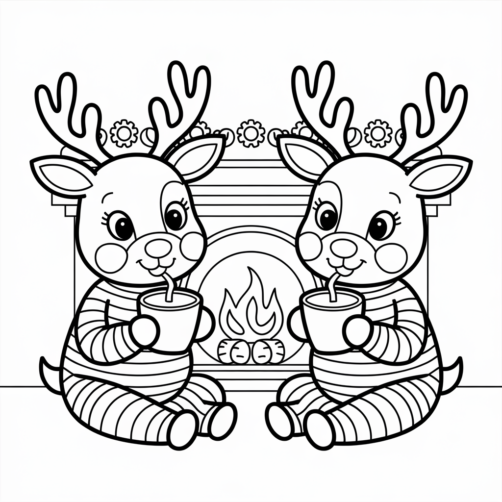 20 Reindeer Christmas Coloring Pages - Love For Coloring