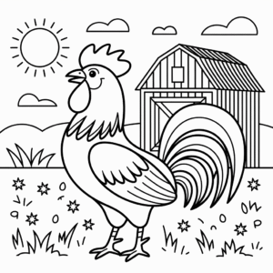 20 Rooster coloring pages |Free Printables for Kids & Adults - Love For ...