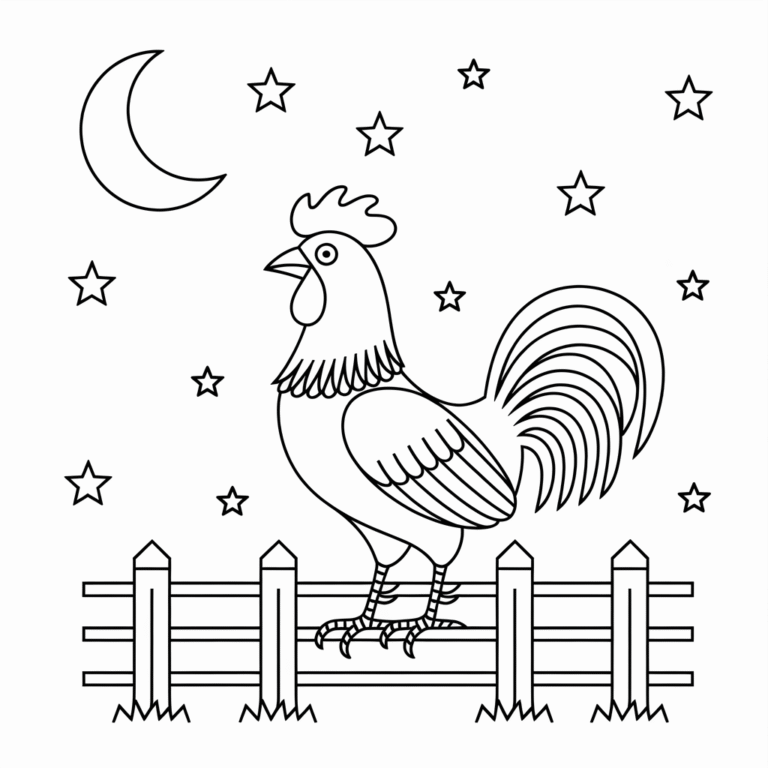 20 Rooster coloring pages |Free Printables for Kids & Adults - Love For ...
