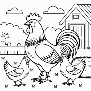 20 Rooster coloring pages |Free Printables for Kids & Adults - Love For ...