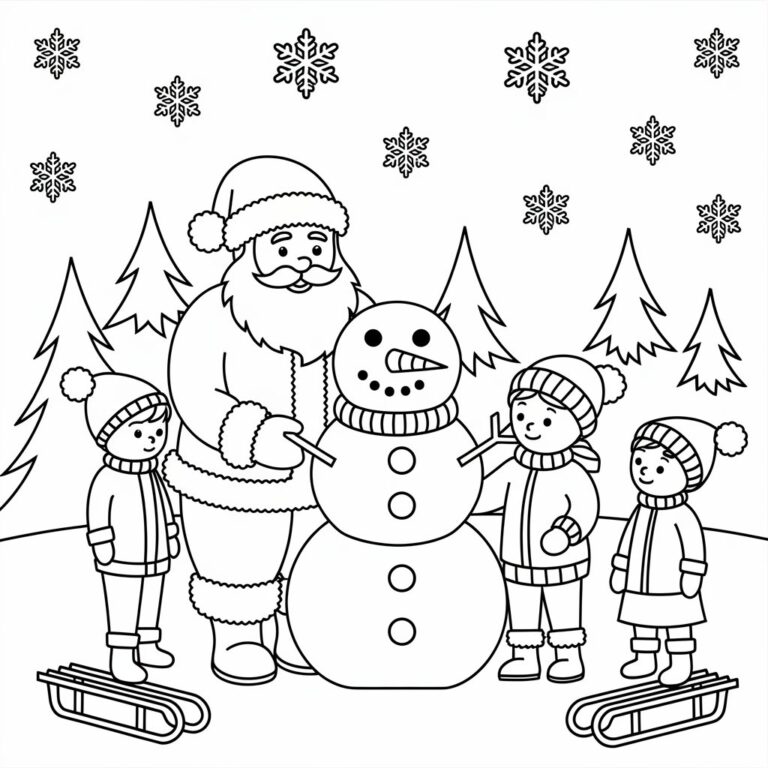 20 Christmas Santa Claus Coloring Pages – Free Printables for Holiday ...