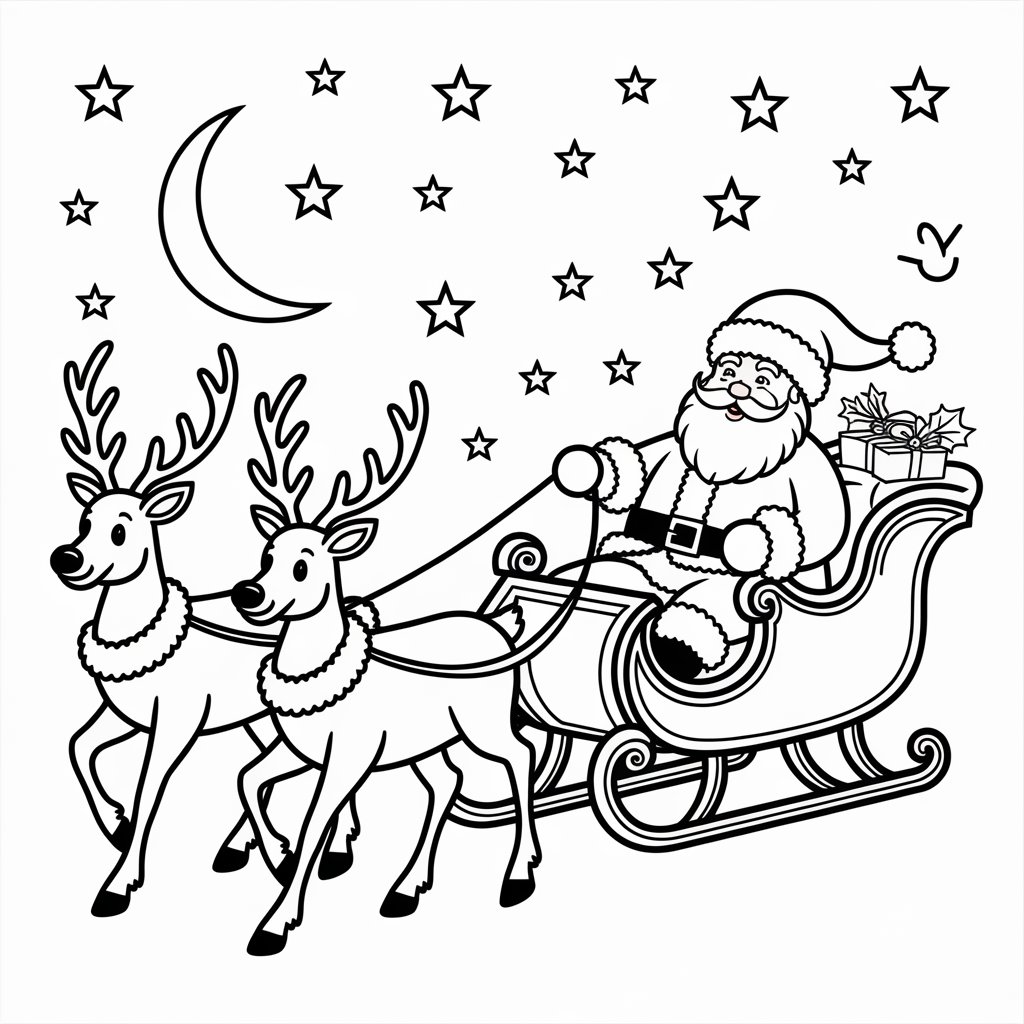 20 Christmas Santa Claus Coloring Pages – Free Printables for Holiday ...