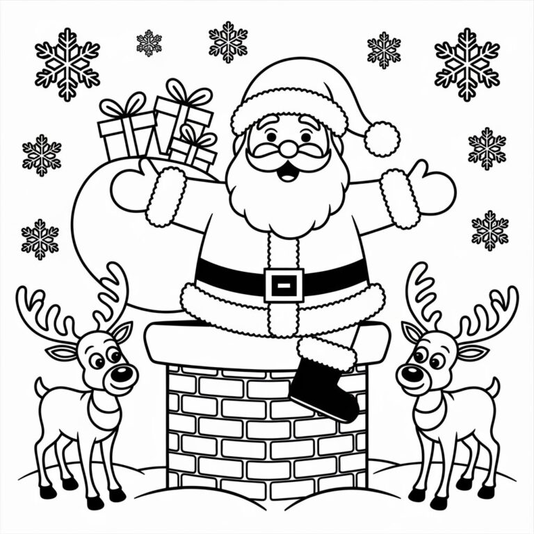 20 Christmas Santa Claus Coloring Pages – Free Printables for Holiday ...