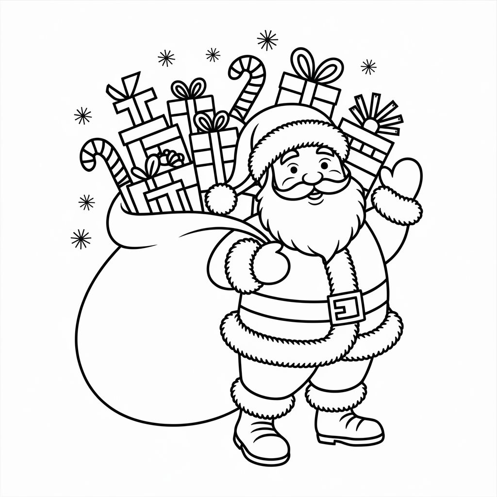 20 Christmas Present Coloring Pages – Free Printables for Kids & Adults ...
