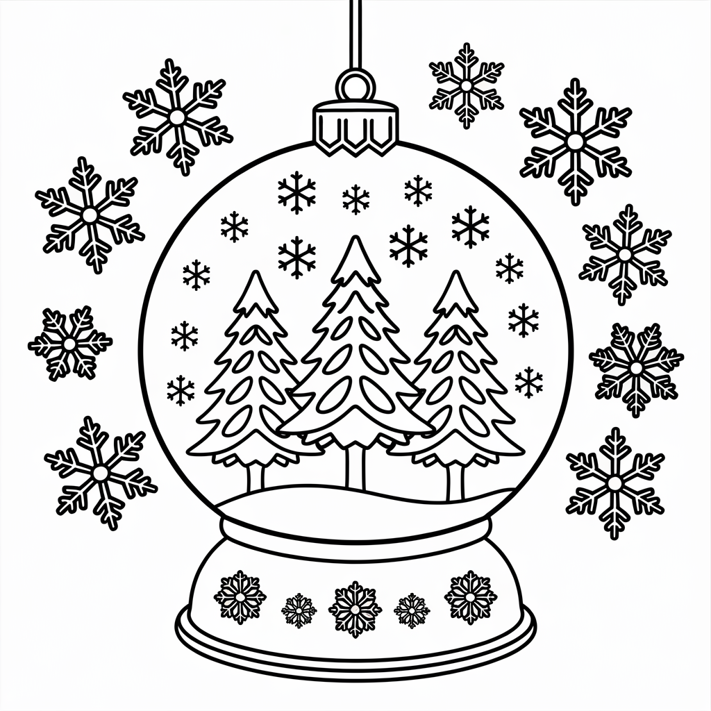 20 Christmas Ornaments Coloring Pages – Free Printables for Kids ...
