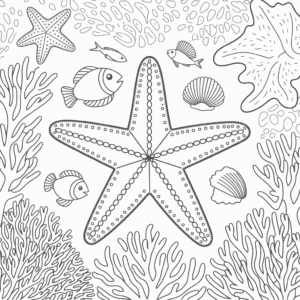 Starfish Coloring Pages – Free Printable - Love For Coloring