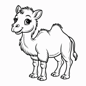 20 Camel Coloring Pages – Free & Printable Fun for Kids and Adults ...