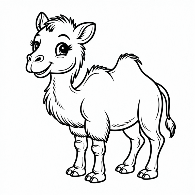20 Camel Coloring Pages – Free & Printable Fun for Kids and Adults ...