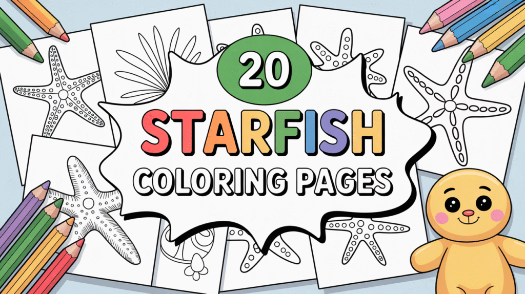 Starfish Coloring Pages – Free Printable - Love For Coloring