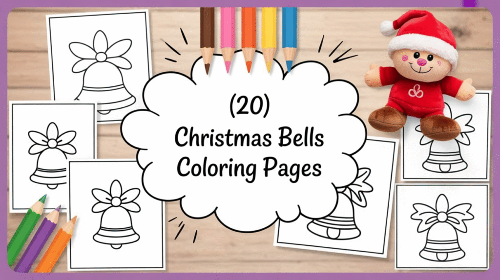 20 Christmas Bells Coloring Pages Free to Print for Kids & Adults ...
