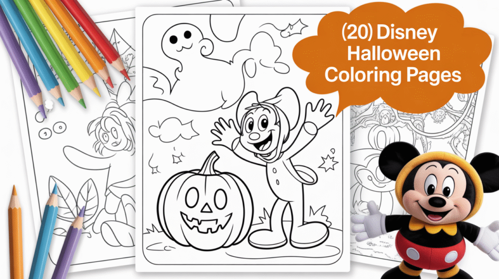 Disney halloween coloring pages - Love For Coloring