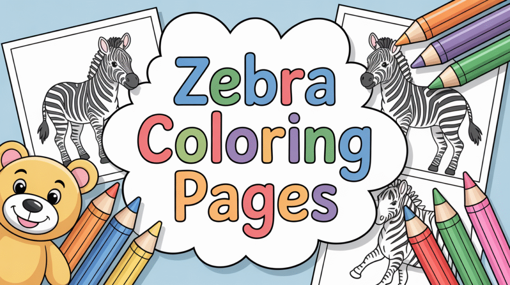 Zebra Coloring Pages – Fun & Creative Printables for All Ages - Love ...