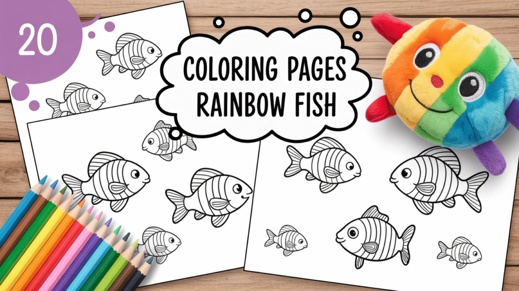 Coloring pages rainbow fish - Love For Coloring