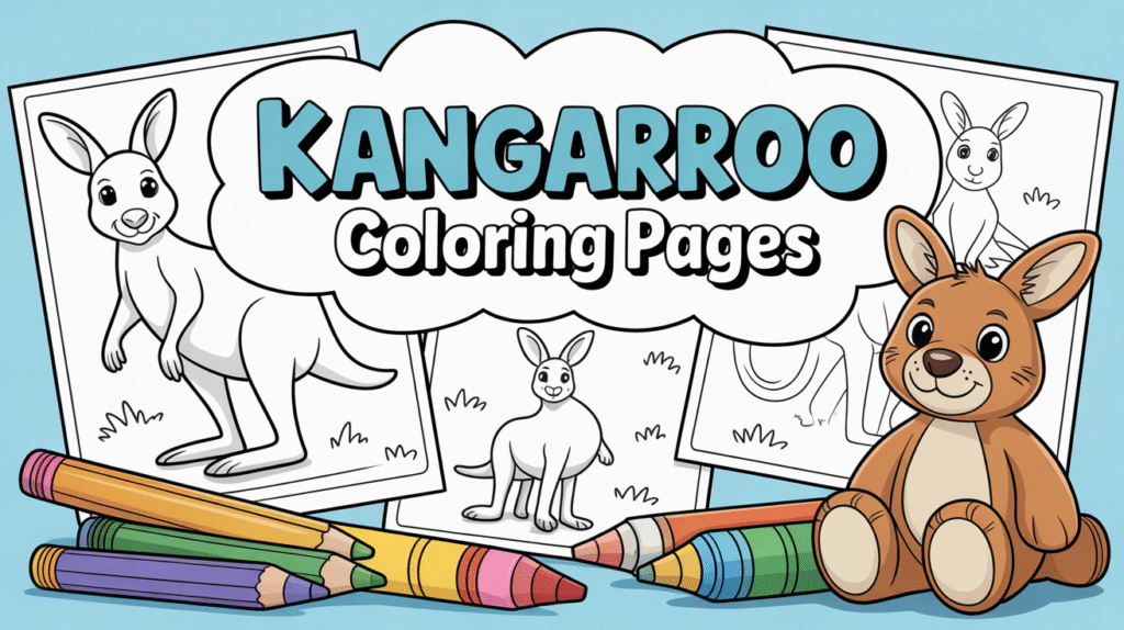 20 Kangaroo Coloring Pages – Free, Printable & Fun - Love For Coloring