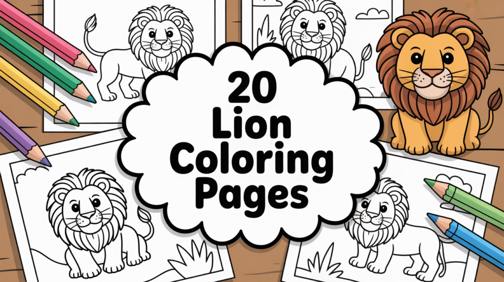 Coloring pages for lions-free printables - Love For Coloring