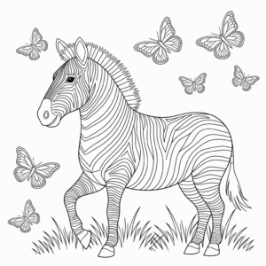 Zebra Coloring Pages – Fun & Creative Printables for All Ages - Love ...