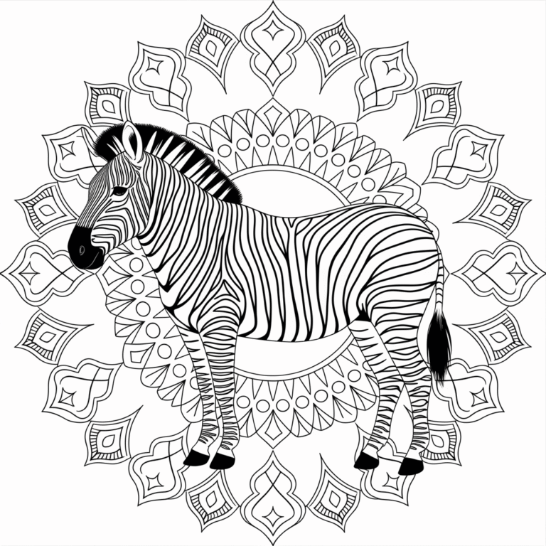Zebra Coloring Pages – Fun & Creative Printables for All Ages - Love ...