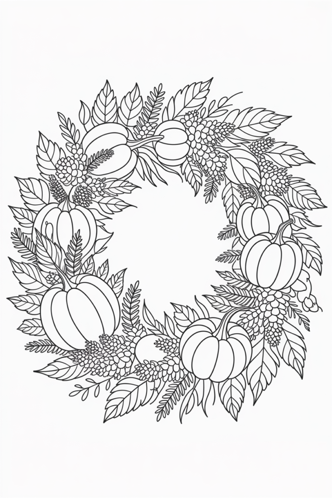 Fall Coloring Pages for Adults - Love For Coloring