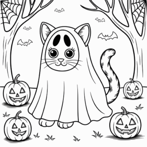 Halloween Cat Coloring Pages – Free Printables for Spooky Fun - Love ...